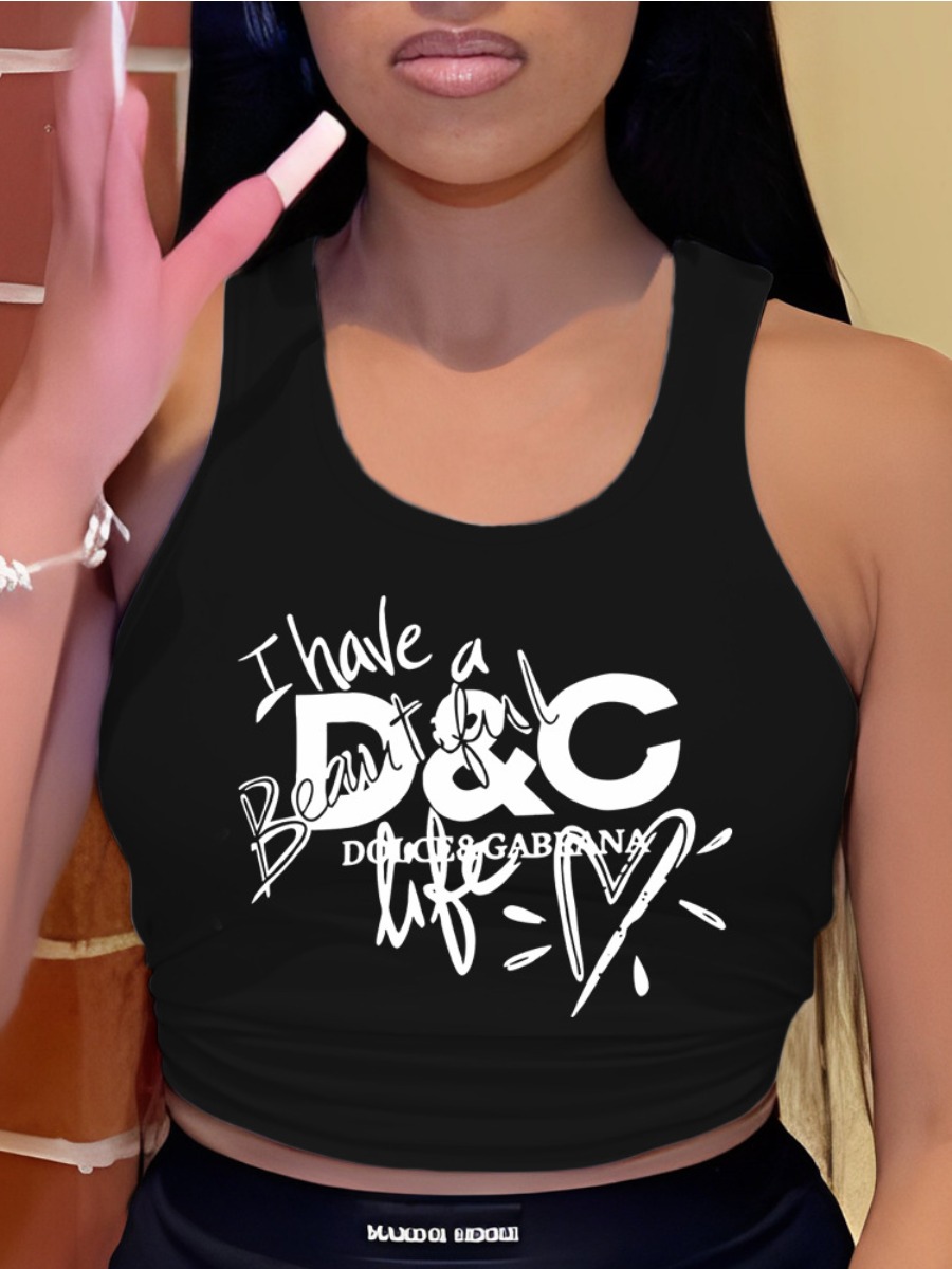 LW Heart Letter Print Camisole Sale | LovelyWholesale