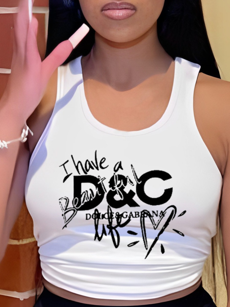 LW Heart Letter Print Camisole Sale | LovelyWholesale